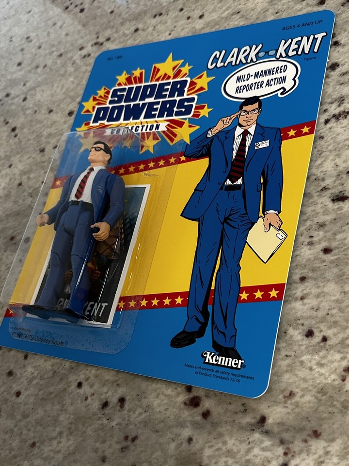 Custom Carded Kenner - CLARK KENT - Super Powers collection! | eBay