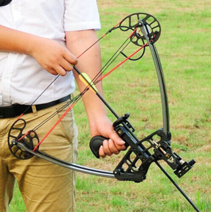 Archery Triangle Compound Bow Catapult Dual-use Steel Ball Arrow Target ...