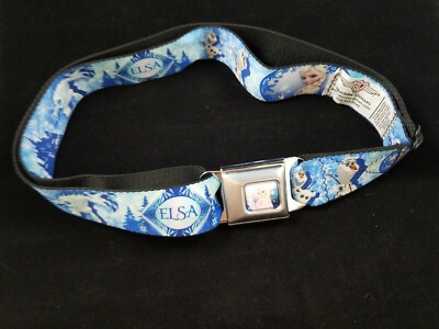 Buckle Down Disney Frozen Buckle Seat Belt Authentic Buckle-Down Elsa ...