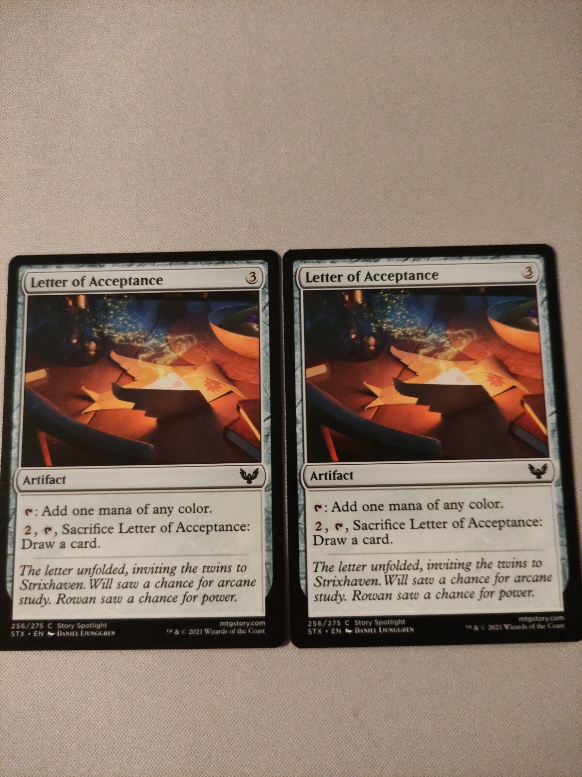 2 x MTG Letter of Acceptance, Strixhaven 2021 | eBay UK