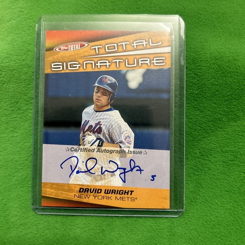 David Wright: 2005 TOPPS TOTAL SIGNATURE ON CARD AUTO #TS-DW New York ...