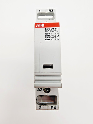 ABB ESB 20-11 Installation Contactor 20A 250V Coil 100/120V 50/60Hz 1P ...