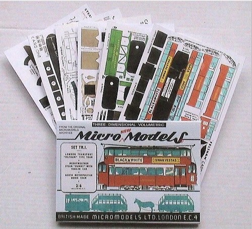 Micromodels SET TR.1. TRAMS Micro New Models card model kit | eBay