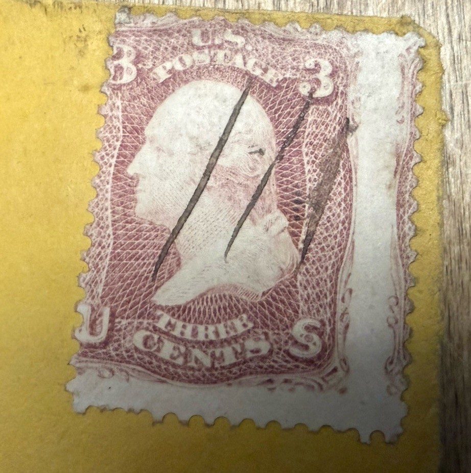 1868 Postal Envelope With 3c Washington Stamp Addressed Tennessee W ...