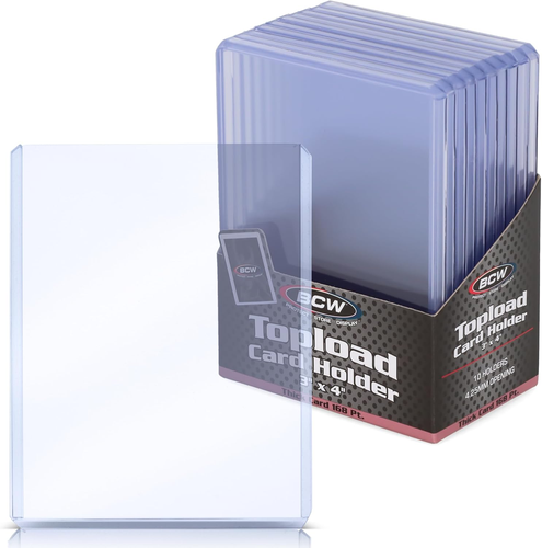 Thick Card Topload Holder | Holds Relic, Patch, and Jersey Cards ...