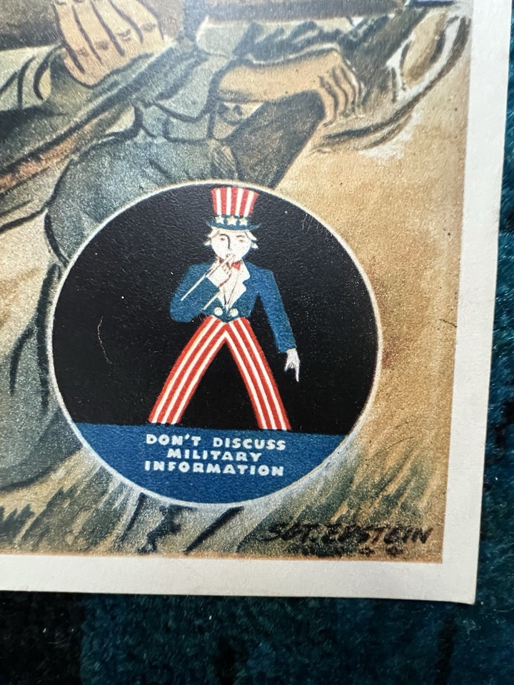 WWII WW2 Original Poster Careless Talk Army Medical Department Doctor ...