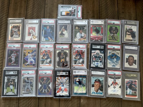 25 Card Baseball And Football Graded Lot PSA, SGC, BGS Graded cards ...