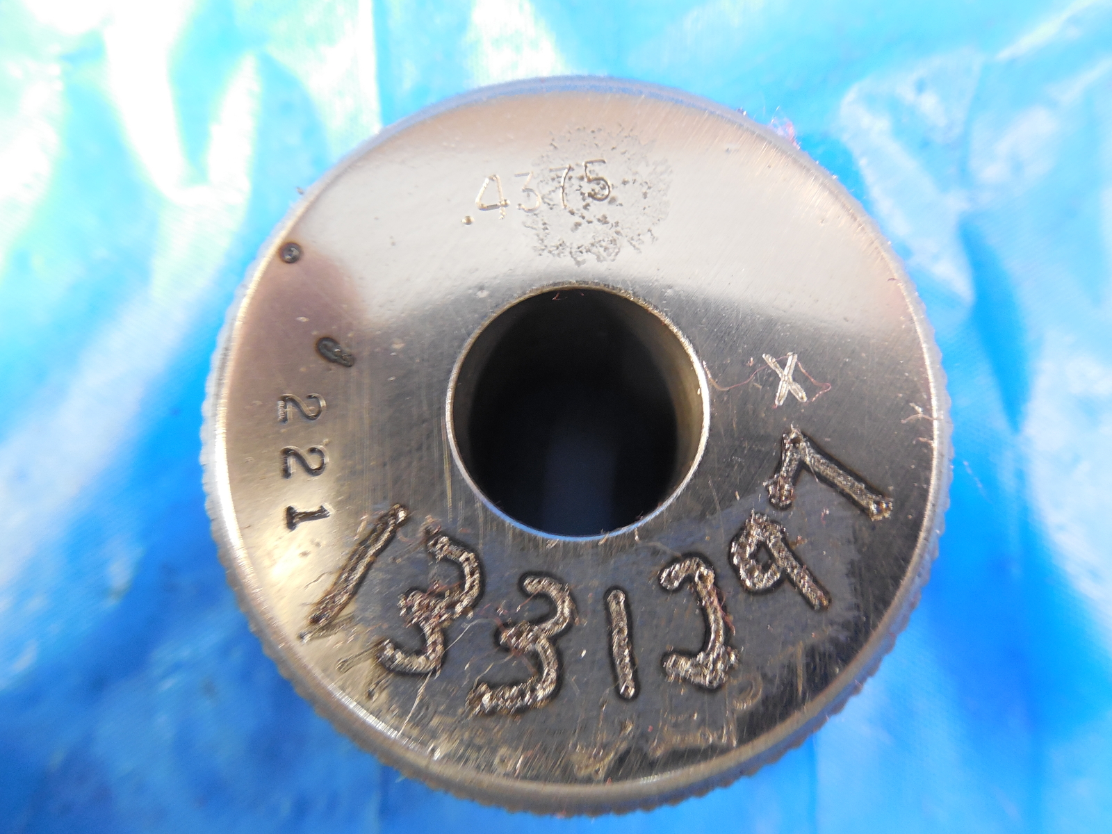 SHEFFIELD .4375 DIA CLASS X MASTER PLAIN BORE RING GAGE ONSIZE OF .4375 ...
