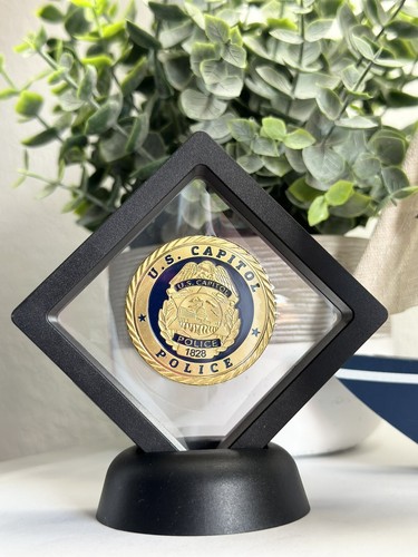 U S Capitol Police Challenge Coin with 3D Display Case. 40mm, Fast ...