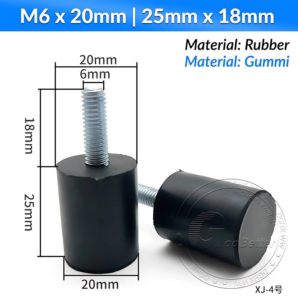 Rubber Adjustable Feet M6 M8 M10 Screw Leveling Table Foot Machine ...