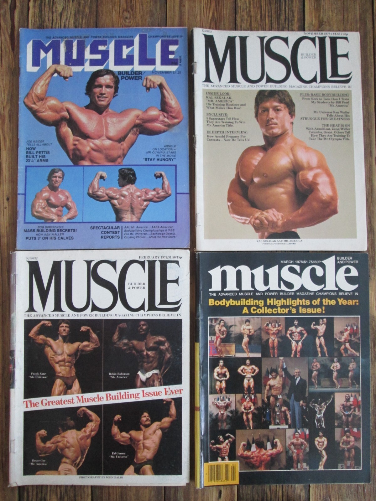 Lot 4 Muscle Builder & Power Bodybuilding Magazine 1970s Development ...