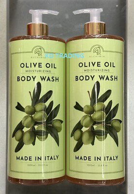 (2-Pk) ALCHIMIA ~ OLIVE OIL Natural MOISTURIZING BODY WASH 1000ml MADE ...