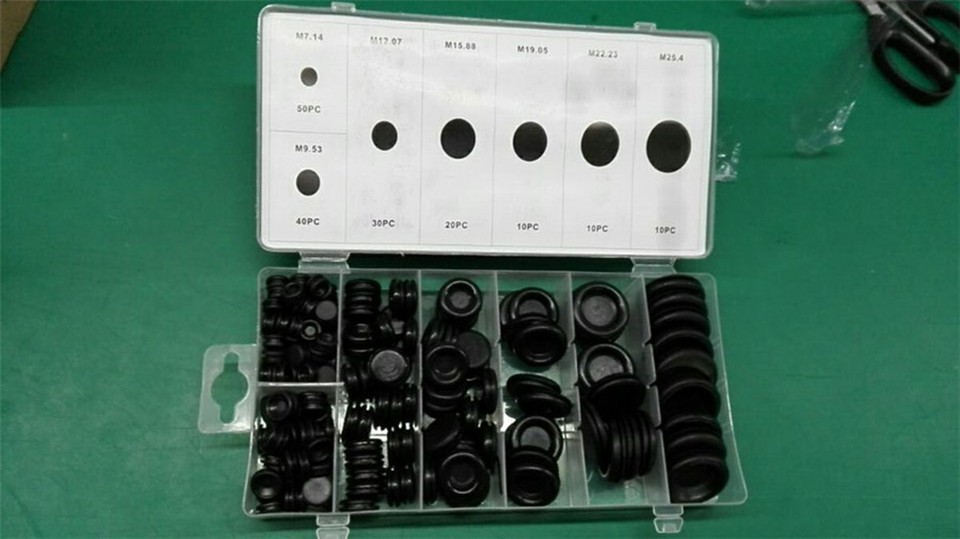 170x Rubber Grommet Gasket Assortment Set Car Firewall Hole Plug Wiring ...