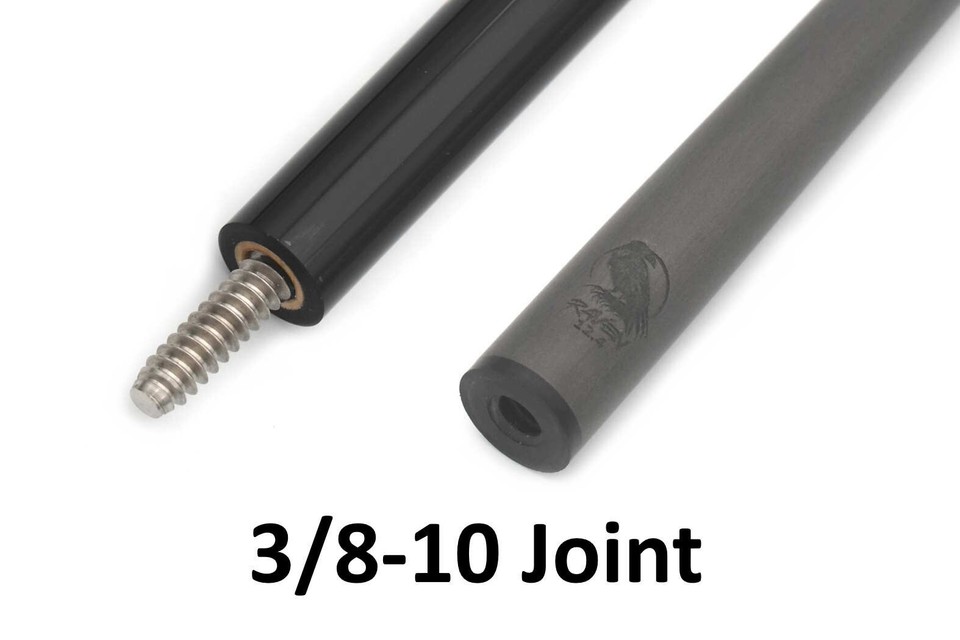 RAVEN Carbon Fiber Pool Cue - Shaft Only (12.4mm, 29") 3/8-10, Kamui ...