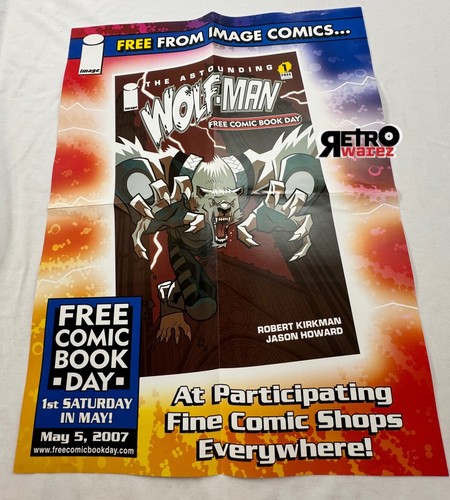 Astounding Wolf-Man FCBD Promo Poster 18x24” Image 2007 Jason Howard ...