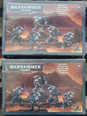 Warhammer 40K Grey Knight Space Marines 2 New Packs 10 Models Total | eBay