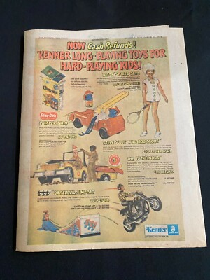 #10A KENNER TOYS Sunday Advertisement 1974 STEVE SCOUT, CLOSE'N PLAY ...