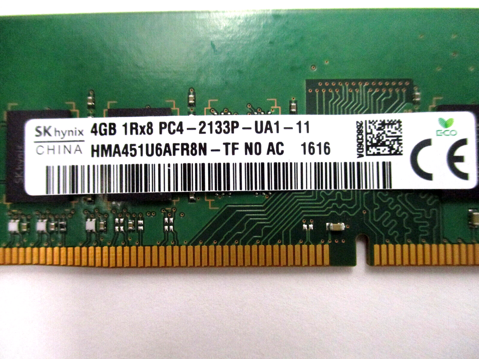 SK Hynix 4GB 1Rx8 PC4-2133P-UA1-11 NON ECC Desktop Memory HMA451U6AFR8N ...