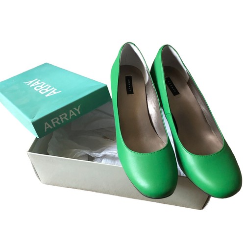 Array Flatter Nappa Lea Pump 8W Kelly Green NIB | eBay