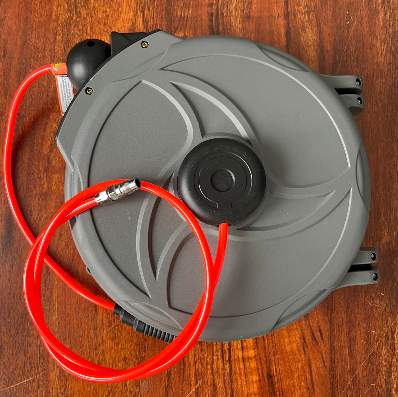 20m Retractable Air Hose Reel 3/8" Air Line Compressor Wall Mount Car ...