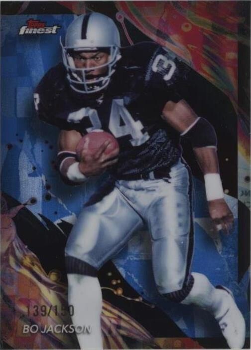 2024 Topps Finest - Uncommon Bo Jackson #142 Blue Refractor /150 for ...