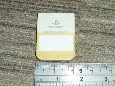 SONY PLAYSTATION 1 PS1 OFFICIAL MEMORY CARD 1 MB 1MB Grey Genuine PSX ...