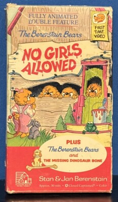 Bearenstein Bears No Girls Allowed VHS Cartoon **BUY 2 GET 2 FREE** | eBay