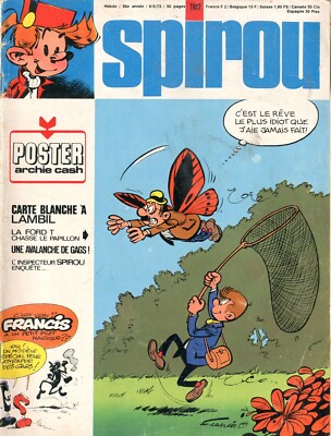 A17-Spirou n°1847 Carte Blanche à Lambil l(Inspecteur Spirou Francis | eBay