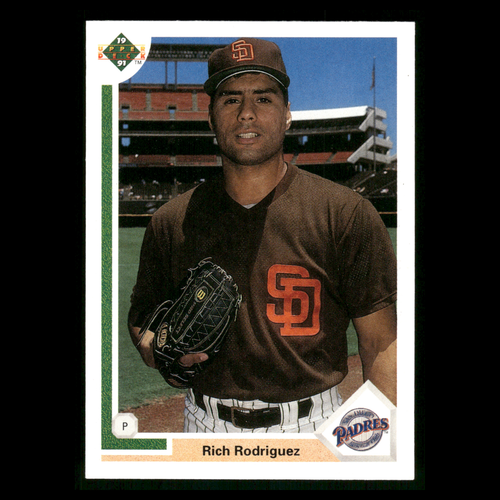 Rich Rodriguez Rookie #640 1991 Upper Deck San Diego Padres Baseball ...
