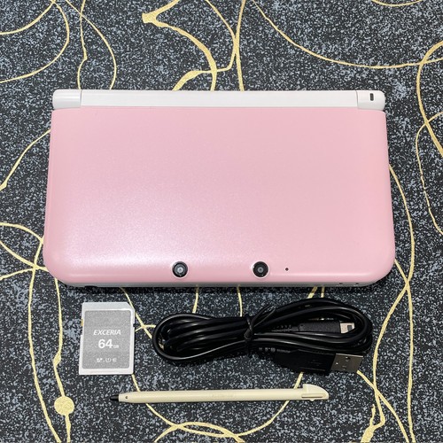 Nintendo 3DS XL LL Pink White Portable System Global Game Support 64GB ...