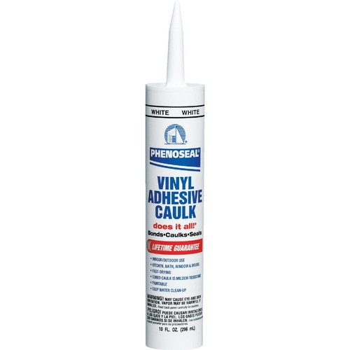 Phenoseal 10 Oz. White Vinyl Adhesive Caulk 5113600005 Pack of 12 DAP ...