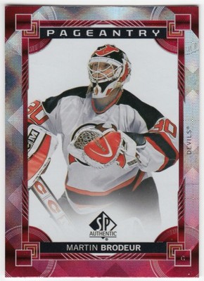 2024-25 Upper Deck SP Authentic Pageantry Red MARTIN BRODEUR #P-79 NJ ...