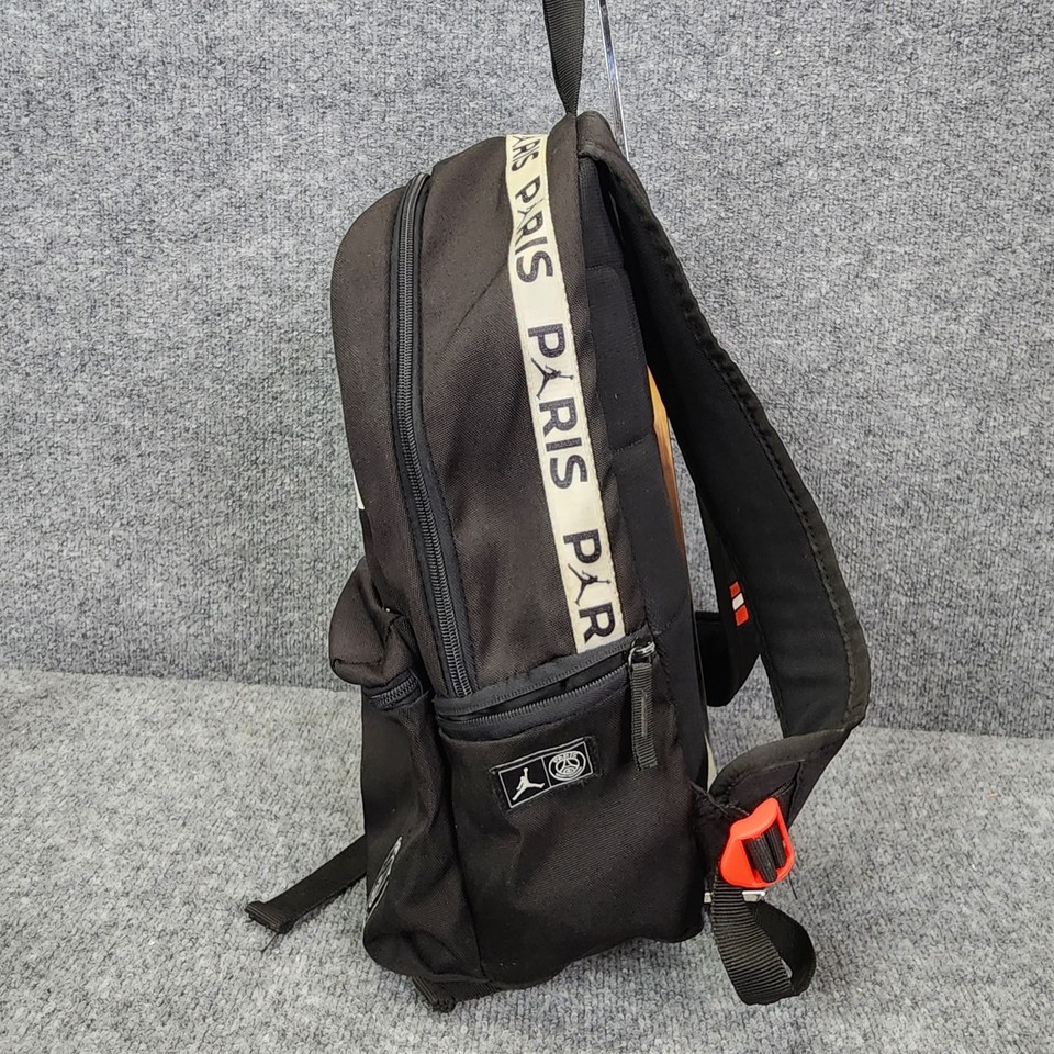 Air Jordan x Paris Saint-Germain PSG Logo Black Backpack Basketball Gym ...