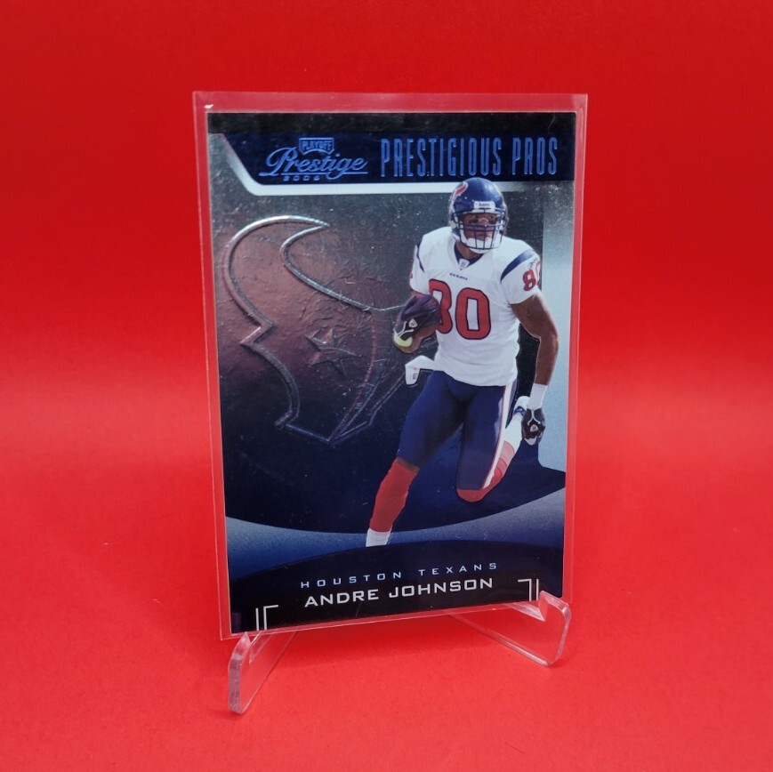 ANDRE JOHNSON 2006 Playoff Prestige 43/250 Blue Foil Prestigious Pros ...