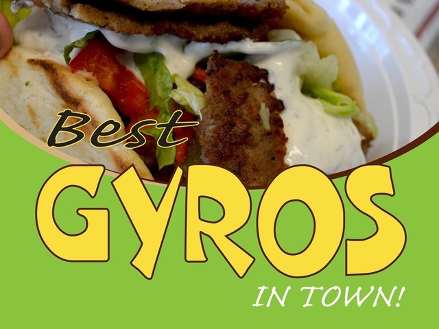BEST GYROS IN TOWN 24"x18" LARGE HANGING COUNTER WALL FOOD SIGNS | eBay