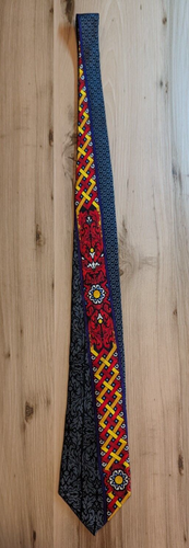 Vtg ELECTRIC NECKWEAR Mens Power Tie 100% Silk Colorful Art 90s ...