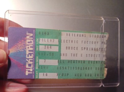 BRUCE SPRINGSTEEN AND THE E STREET BAND CONCERT TICKET STUBS | eBay