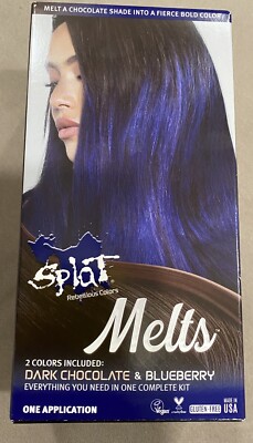 splat hair color melts dark chocolate & blueberry | eBay
