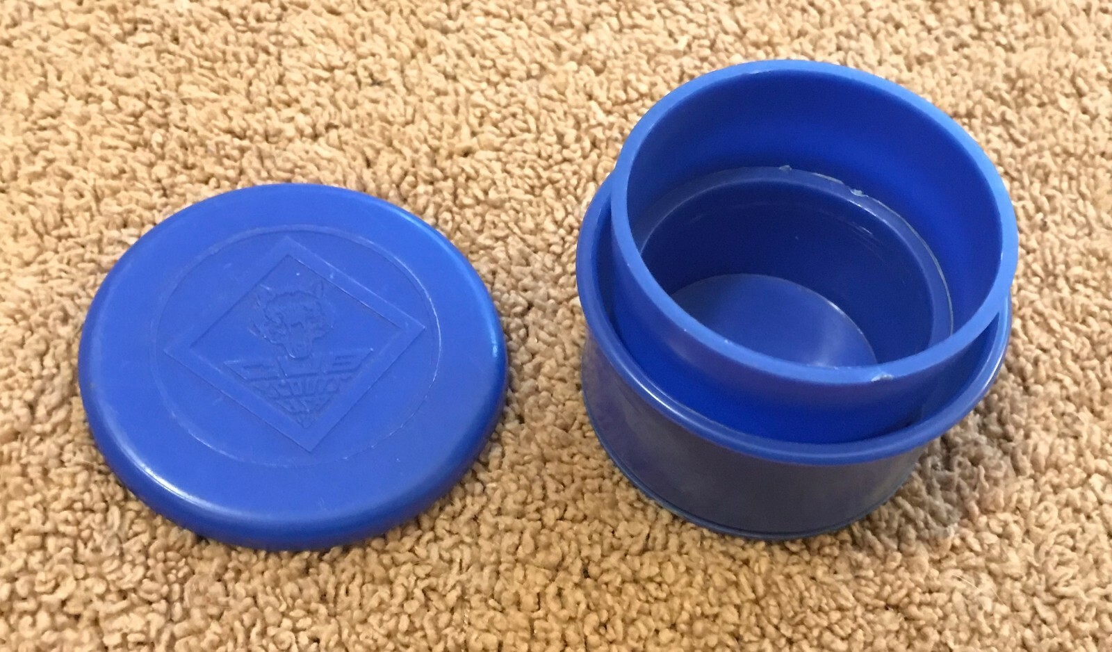 Vintage Official BSA Boy/Cub Scout Camping Blue Collapsible Plastic ...