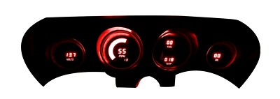 69-70 Ford Mustang LED Digital Panel RED LED Gauges Lifetime Warranty ...