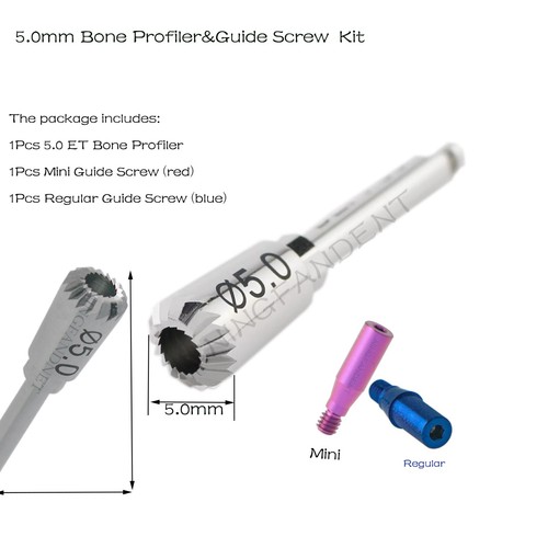 Hiossen Dental Surgical Bone Profilers Bone Remover 5.0 with Guide Screw Osstem | eBay