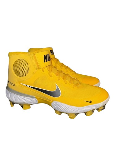 Nike Alpha Huarache Elite 3 Mid MCS Baseball Cleat Yellow CZ4455-700 ...