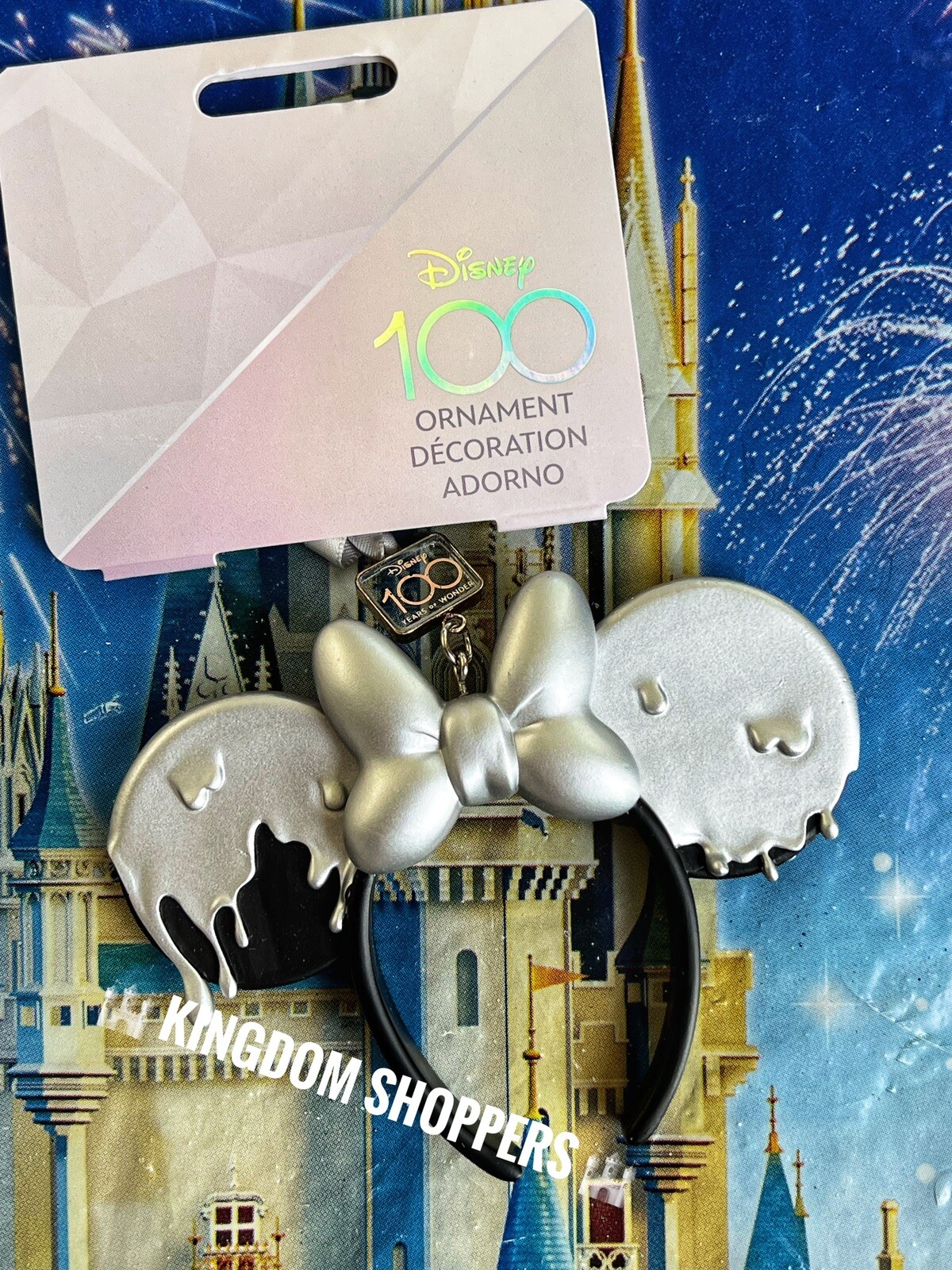 Disney Parks 100 Years Wonder Minnie Drip Ear Headband Christmas ...