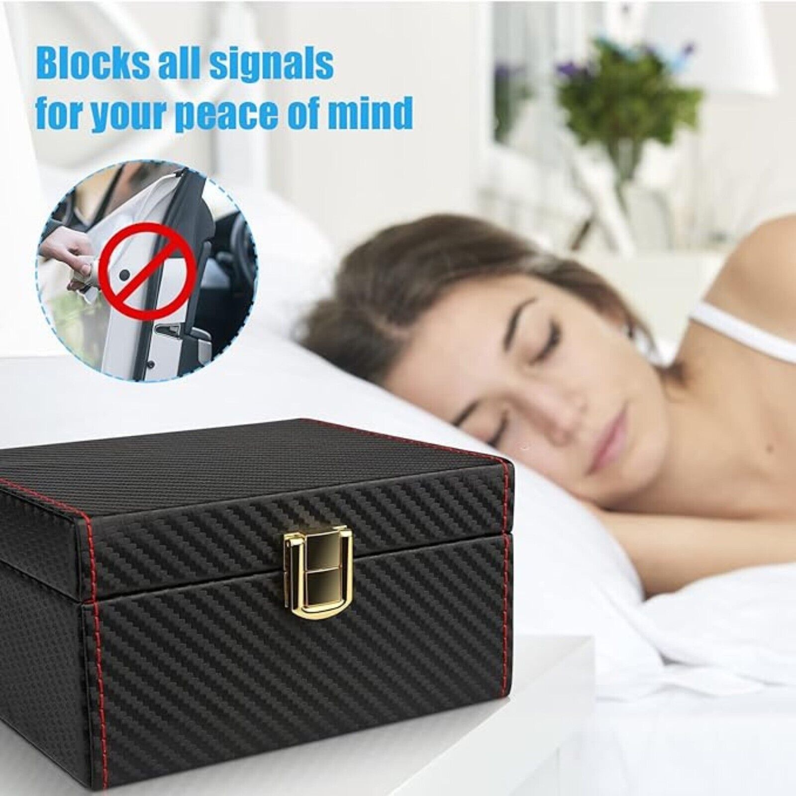 Car Key Signal Blocker Box Keyless Case Pouch Anti-Theft Blocking ...