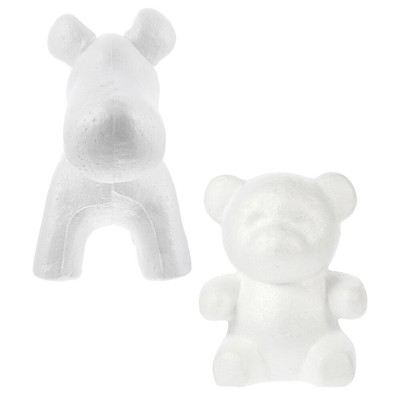 2 Pcs Puppy Model Embryo Child Bear Shape Modeling Foam DIY Crafts ...