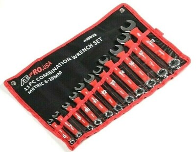 11 pc Soft Grip Combination Wrench 6, 7, 8. 10. 11. 12, 13, 14, 15, 17 ...