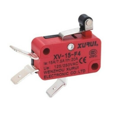 (5) XV-15-F5 Miniature Micro Switch Pin Plunger Type 15A Right Angle ...