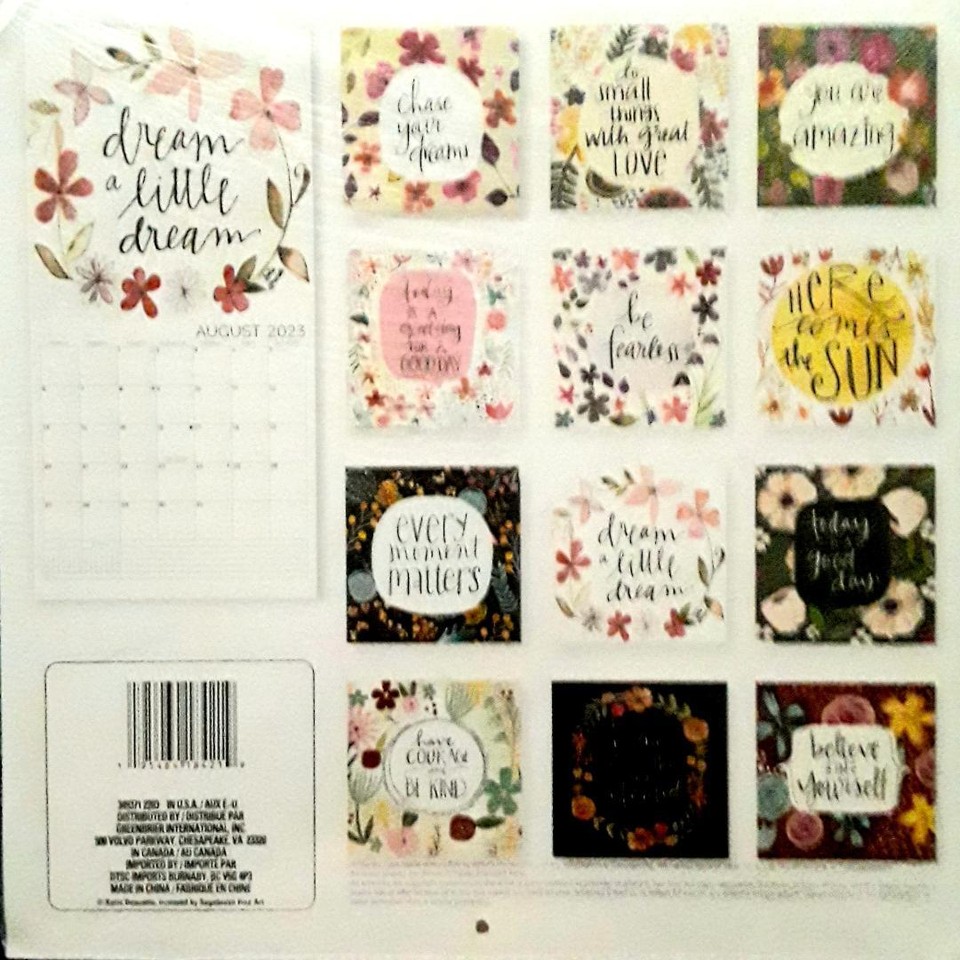 2023 "TODAY IS A GOOD DAY" Wall Calendar **LAST ONE** | eBay