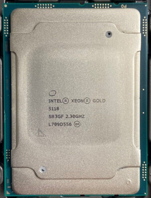 Intel Xeon Gold 5118 SR3GF 2.30GHz 16.5MB 12-Core LGA3647 CPU Processor ...