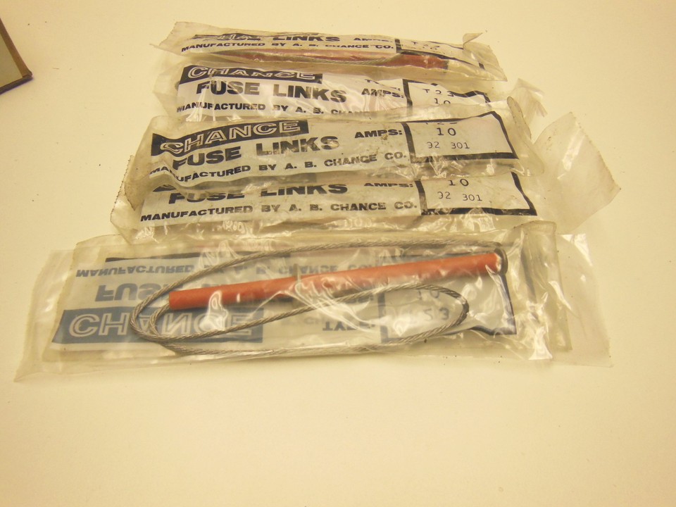 Chance Fuse Links Type T23 10A ---QTY OF 6---- | eBay
